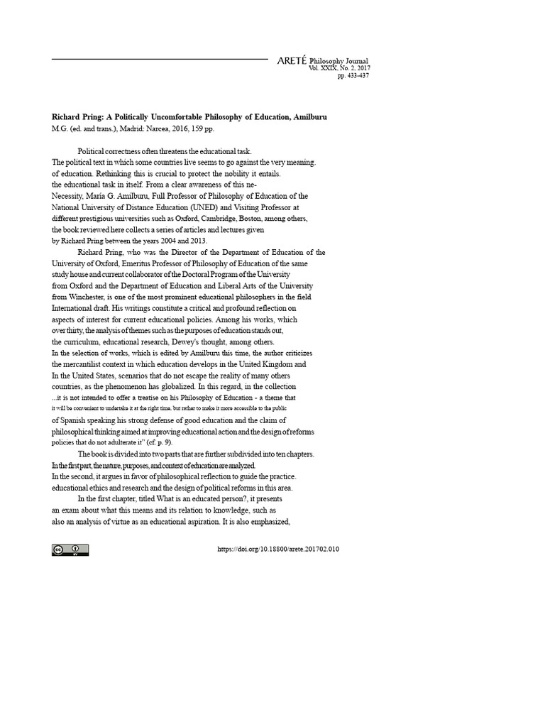 ARETÉ.pdf | PDF | Philosophy Of Education | Humanities