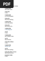 Into The Woods Playscript (Stephen Sondhiem & James Lapine) | PDF