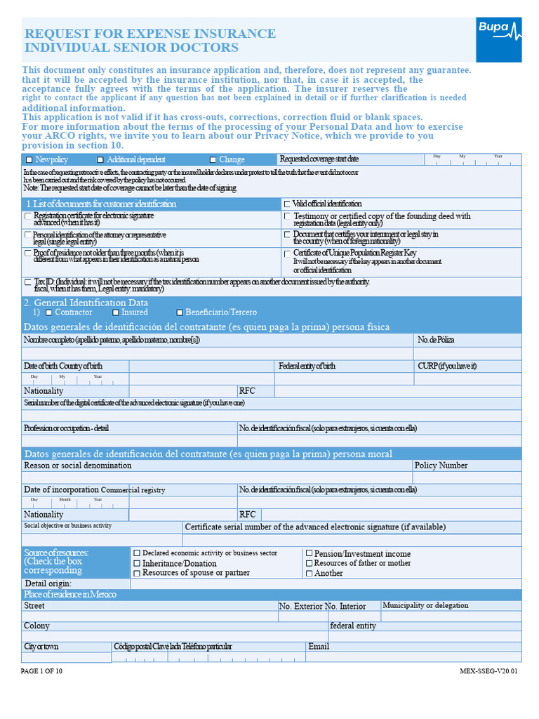 BUPA Application-Insurance-Medical-Expenses-Individual-Seniors-2022 - 0 ...