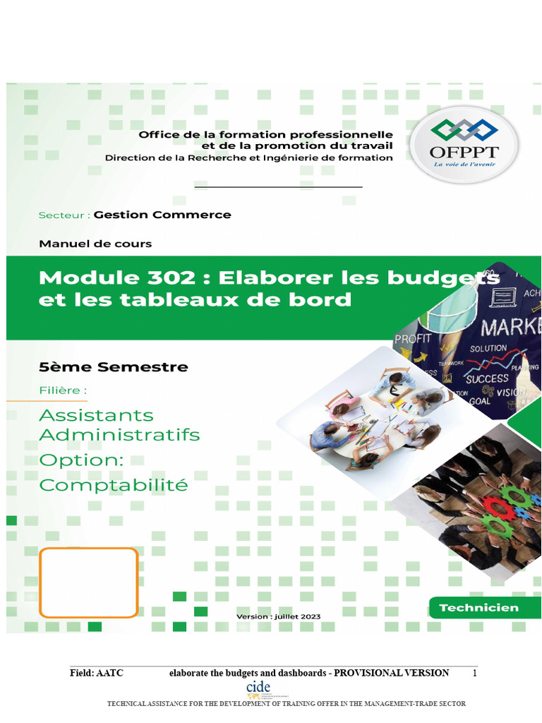 Aatc Module 302 Budgets And Dashboard Pdf Budget Forecasting
