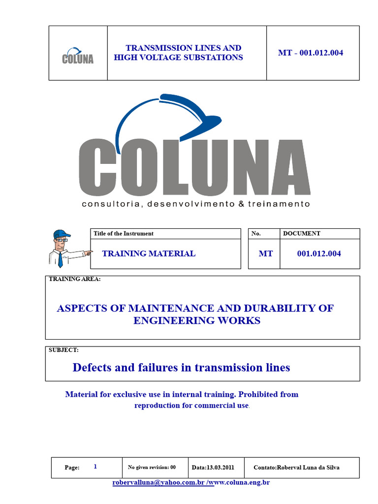 Defects and Failures in Transmission Lines | PDF | Electric Power ...