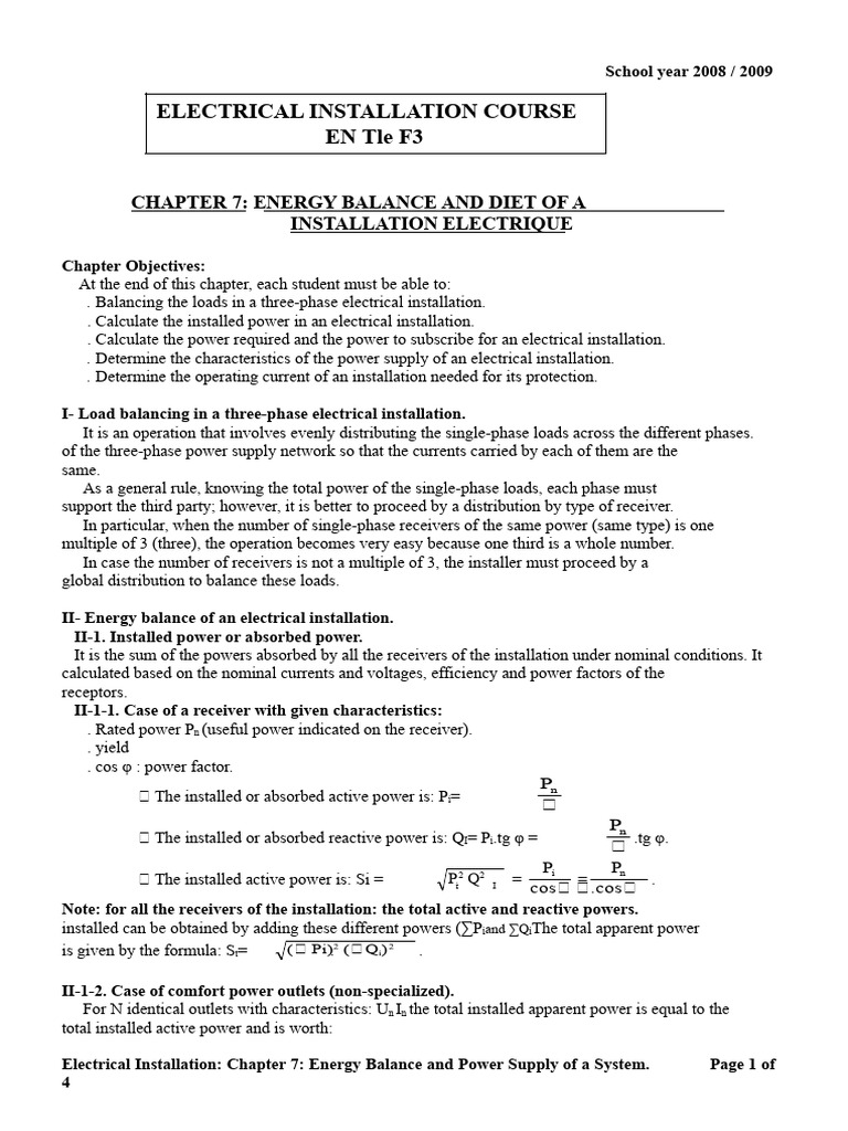 Chapter 7 Energy and Power Assessment | PDF | Electrical Engineering ...