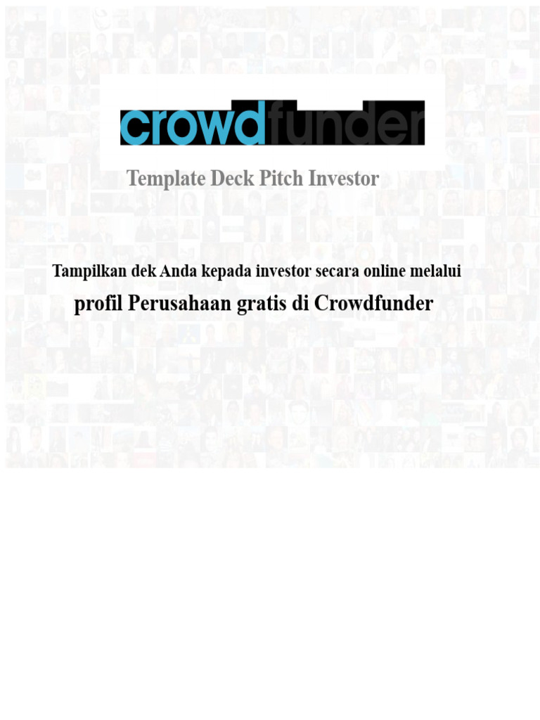Panduan Membuat Pitch Deck Investor | PDF