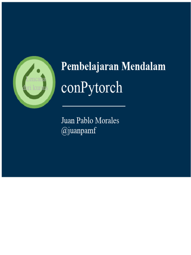 Panduan Lengkap Pembelajaran Mendalam | PDF