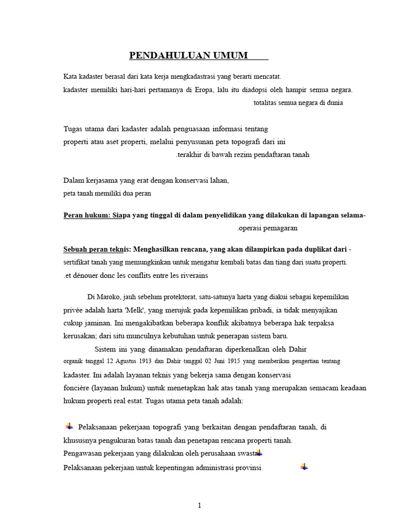 Sistem Kadaster dan Layanan Cadastral | PDF