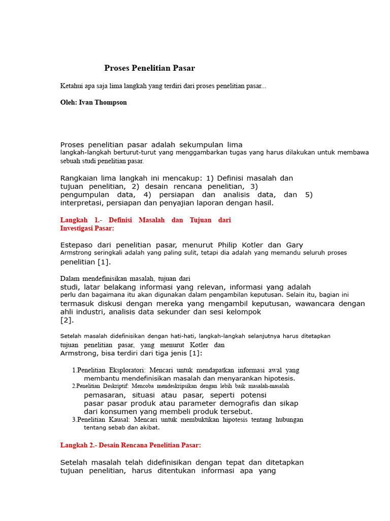 riset pasar | PDF