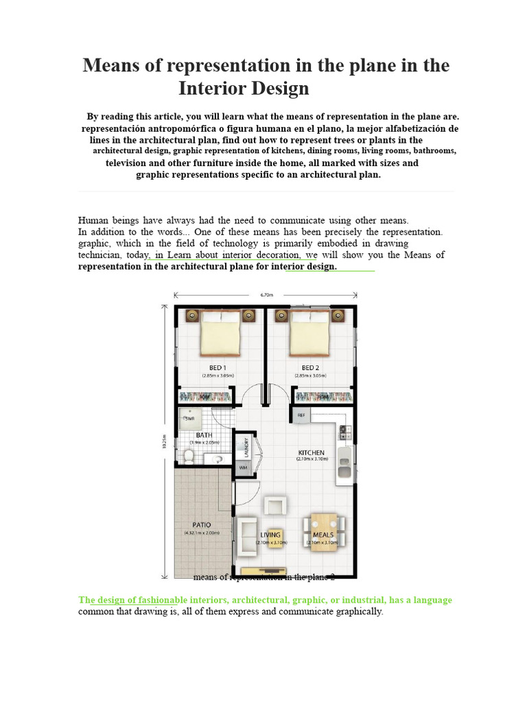 Representations in Architectural Plans | PDF | Interior Design | Chair
