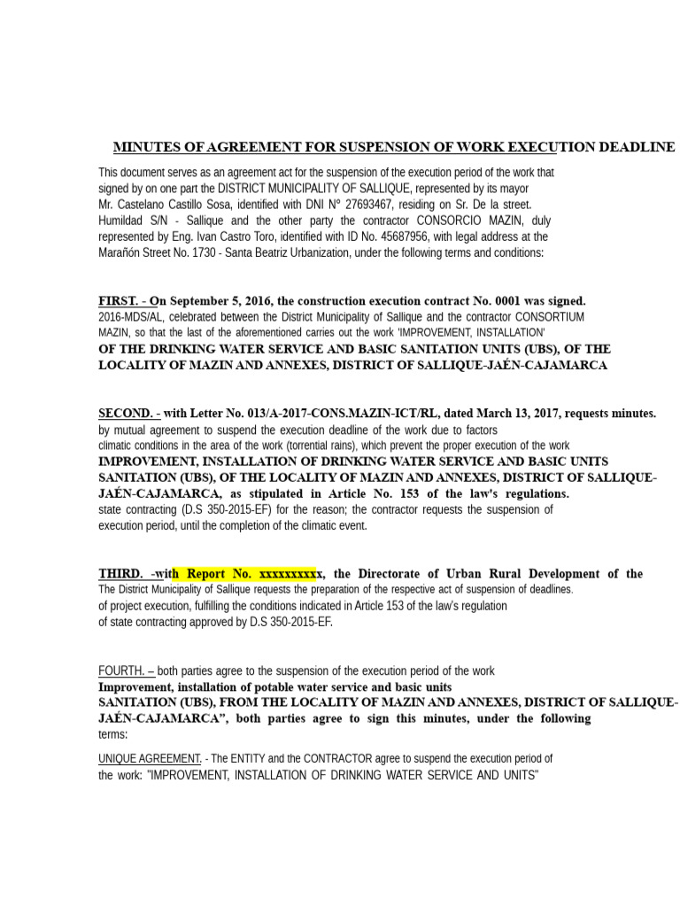 MINUTES OF AGREEMENT ON SUSPENSION OF WORK EXECUTION DEADLINE (1).doc ...