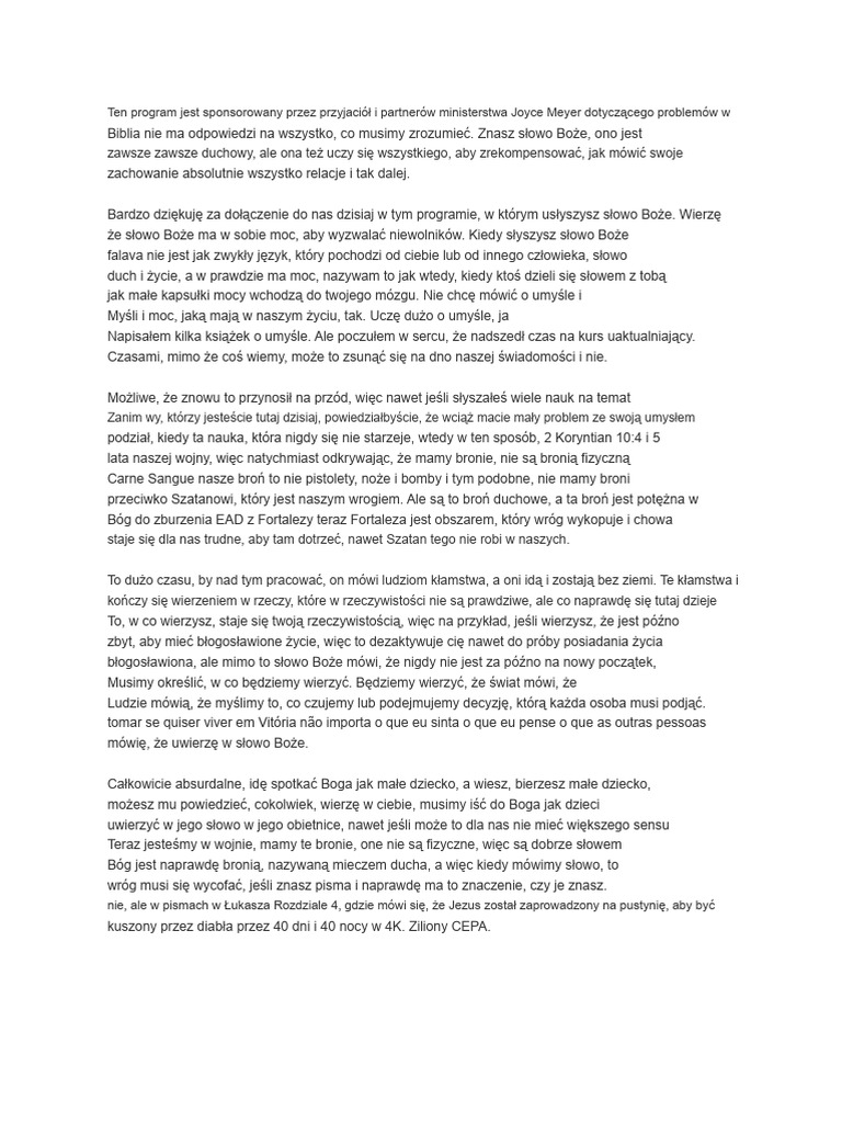 Moc myśli - Joyce Meyer | PDF