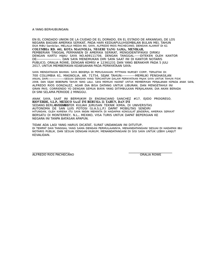 Model Surat Undangan | PDF