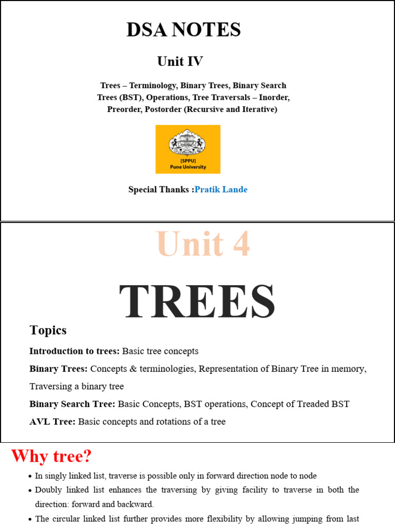 DSA Unit IV Notes 2024 Pattern | PDF | Algorithms And Data Structures