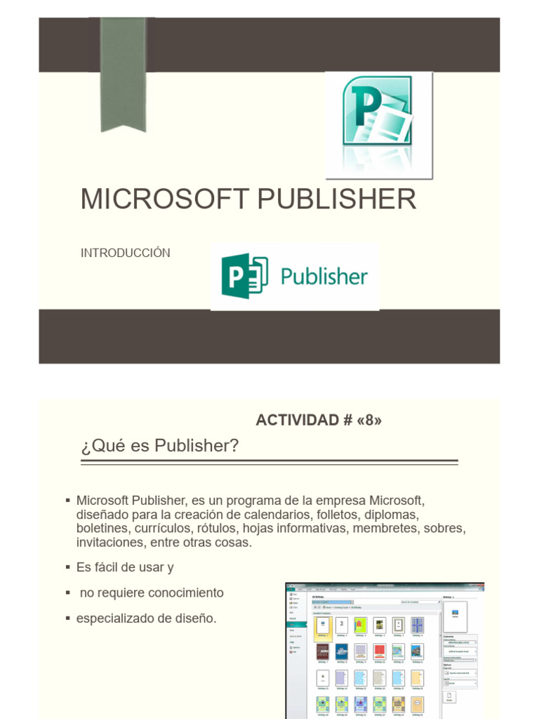 Guía de Uso de Microsoft Publisher 2013 | PDF | Archivo de computadora ...