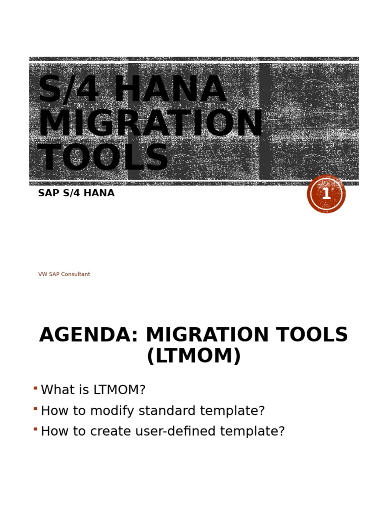 S4 Hana LTMOM Migration Tool | PDF