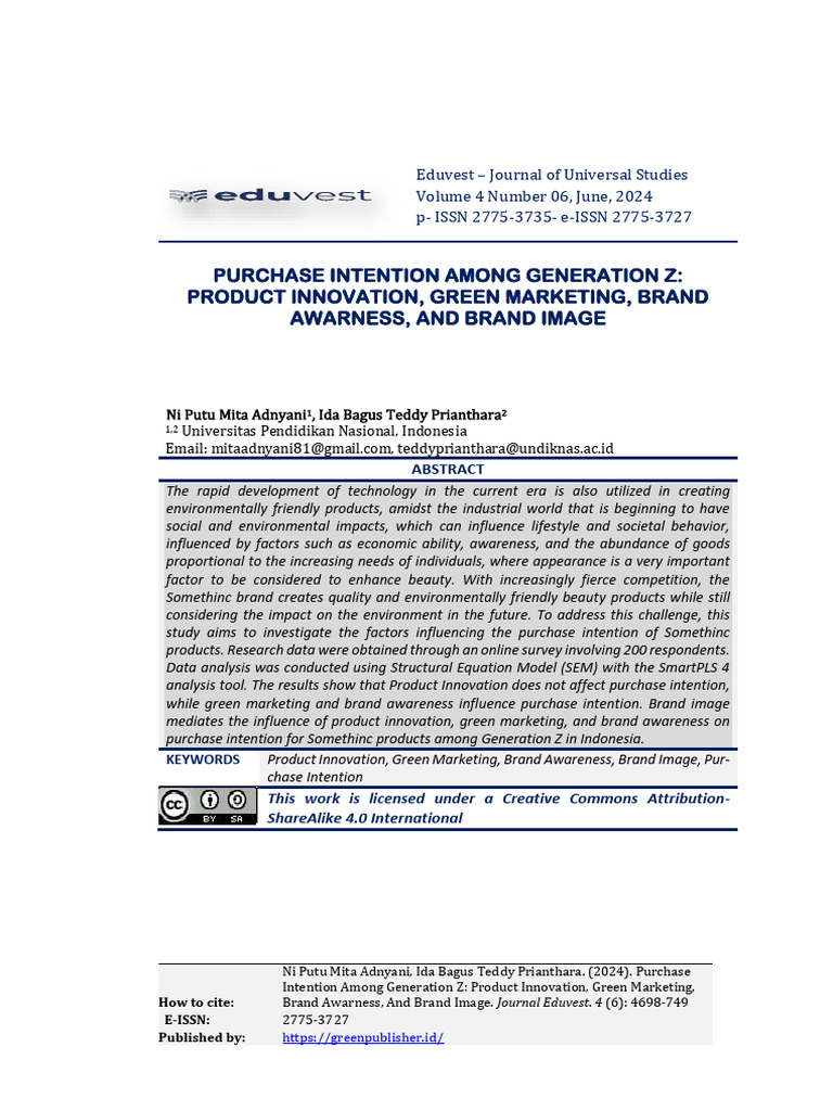 Jurnal 3.1 | PDF | Coefficient Of Determination | Brand
