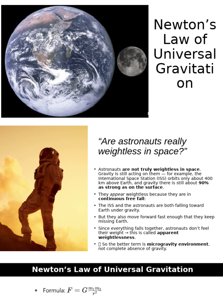 Newtons Law of Universal Gravitation Week 2 | PDF | Orbit | Gravity