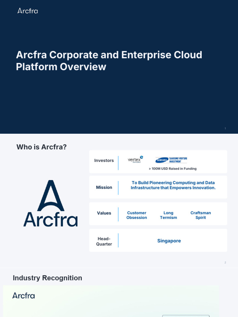 Arcfra and AECP Overview for Partner | PDF | Cloud Computing | Virtual ...