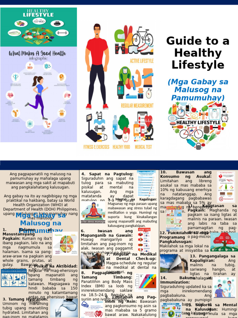 Guide To Healthy Lifestyle Pamphlet | PDF