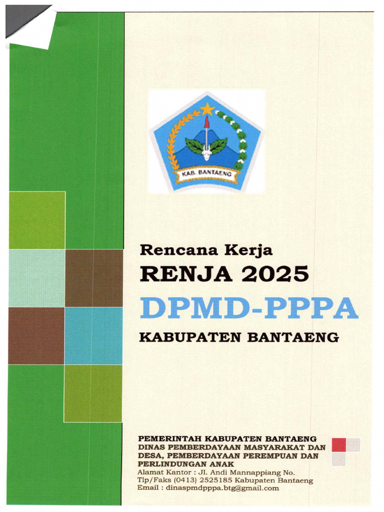 Renja 2025 Dinas Pmd-Pppa | PDF