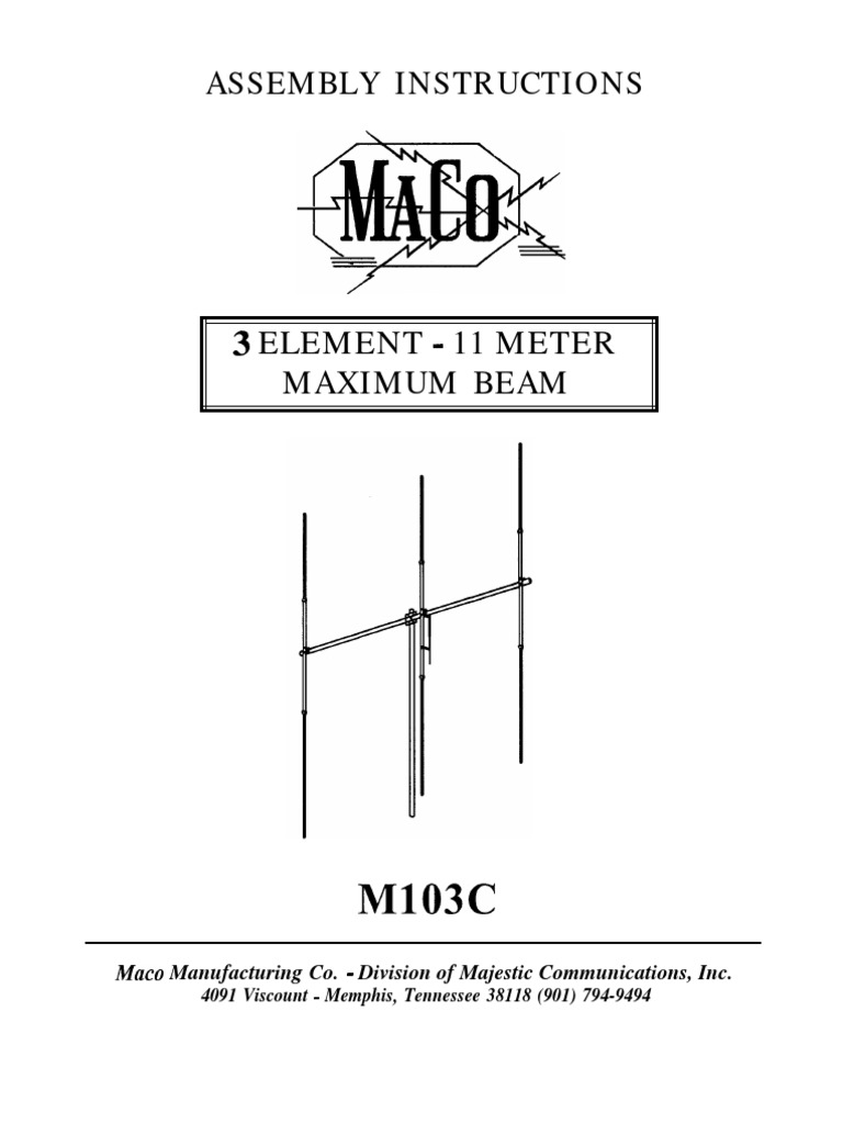 M103c | Coaxial Cable | Antenna (Radio)