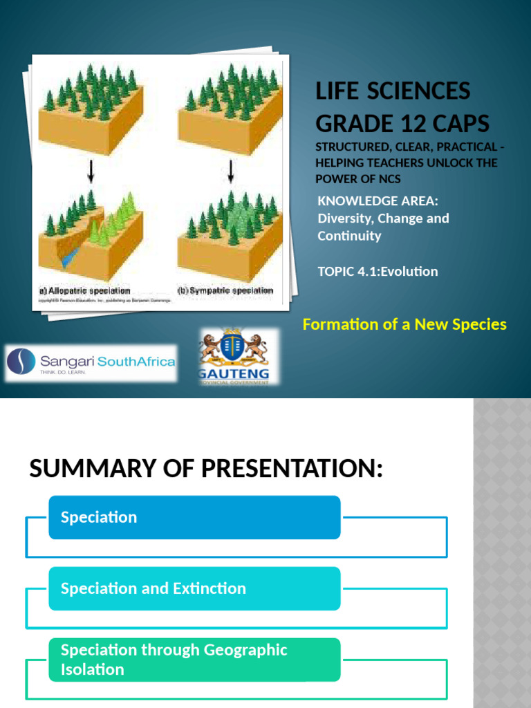 PP24. Formation of a New Species Grade 12 | PDF | Species | Hybrid ...