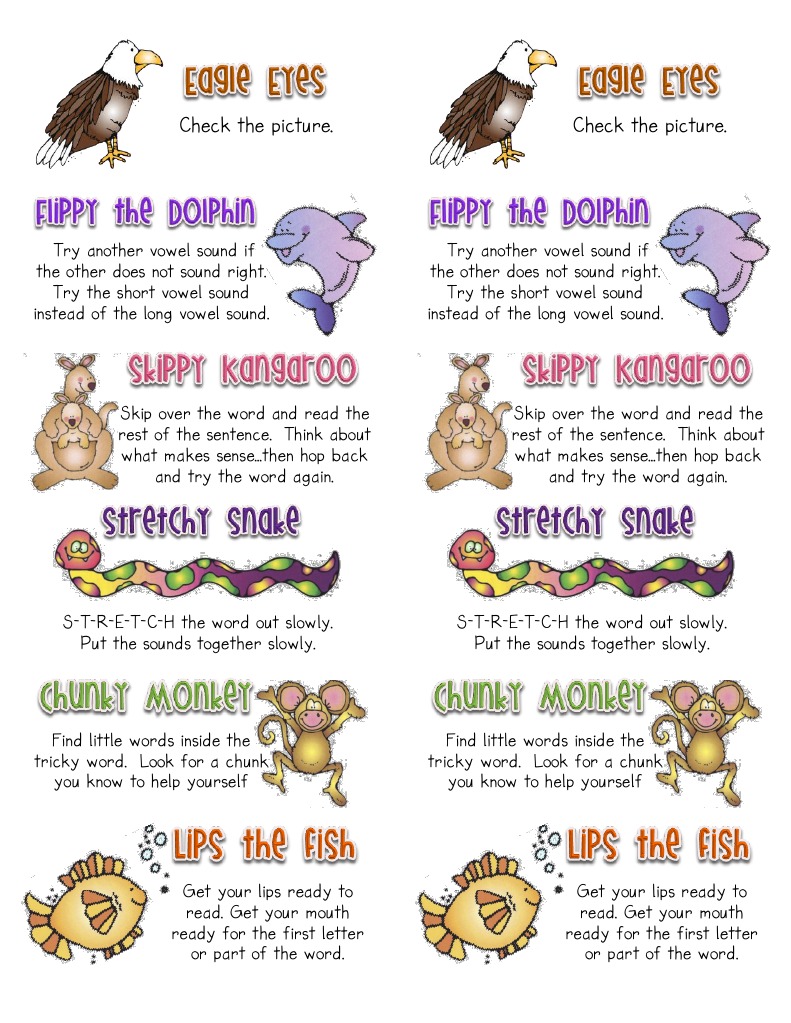 Decoding Strategies Bookmark | PDF