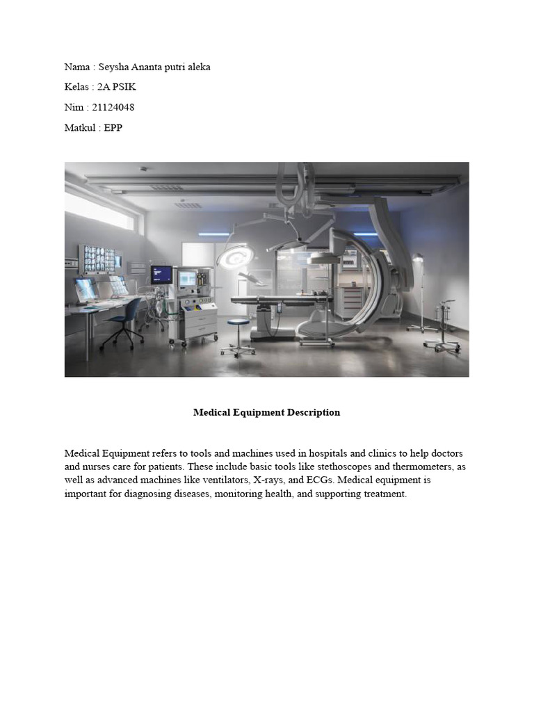 Overview of Medical Equipment | PDF