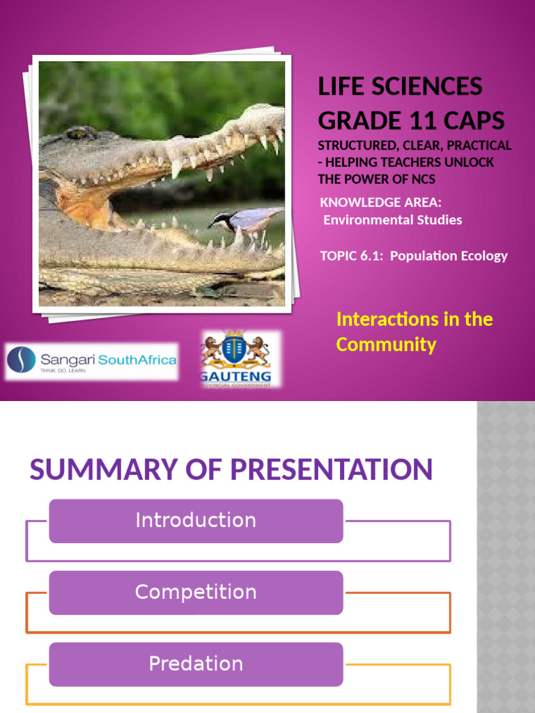 PP27 Interactions in The Community | PDF | Symbiosis | Ecological Niche