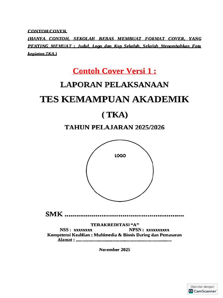 Laporan TKA | PDF