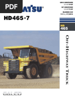 Komatsu HD465-7 Dump Truck Specs | PDF | Axle | Horsepower