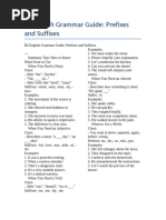 B2 Word Formation Exercises with Answers | PDF