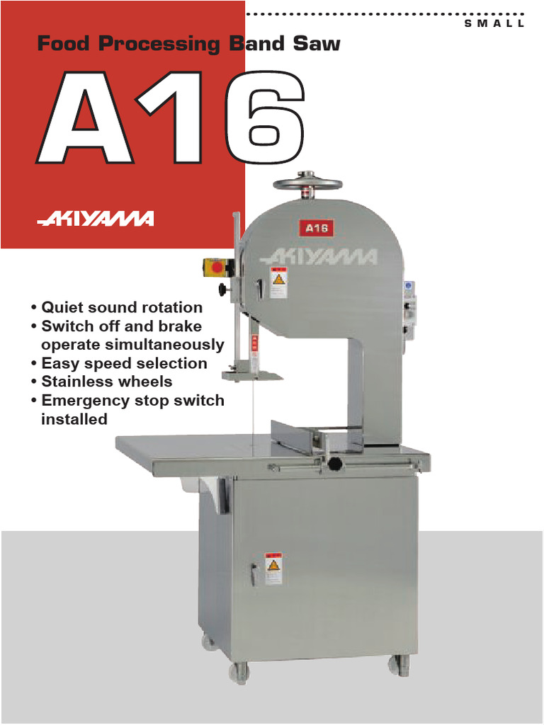 Bandsaw Akiyama A16 | PDF