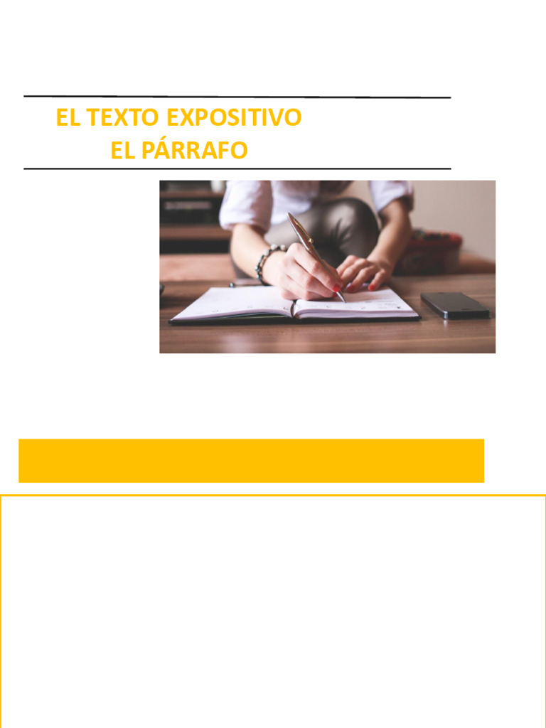 Texto Expositivo El Párrafo | PDF | Aprendizaje