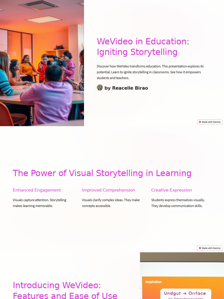 WeVideo in Education Igniting Storytelling | PDF