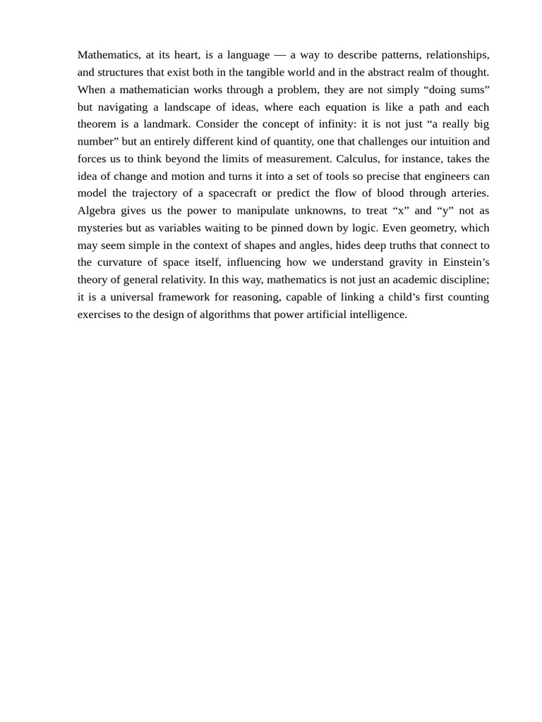 The Language of Mathematics Explained | PDF