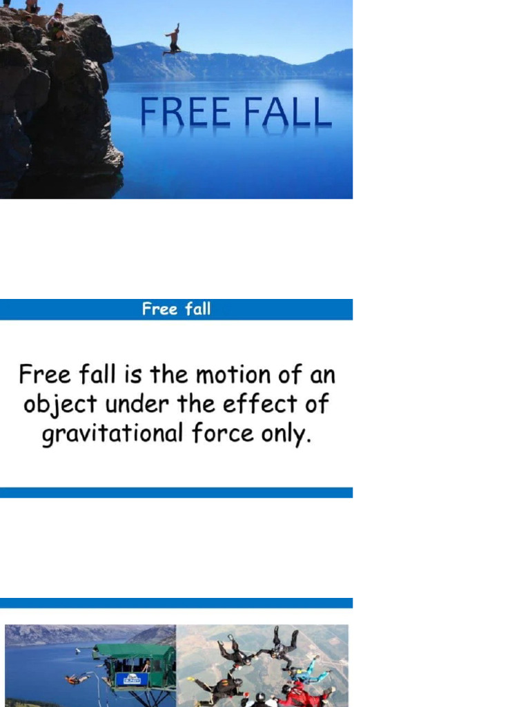 Free Fall Pdf