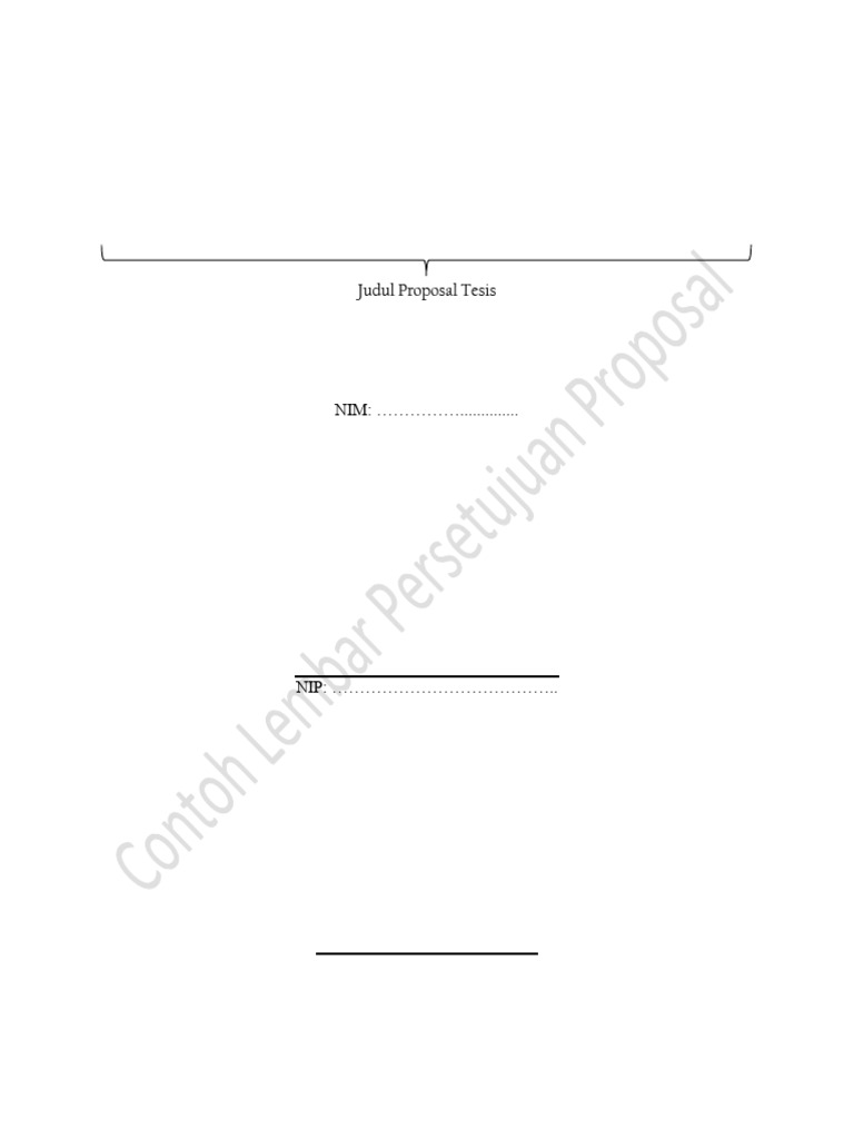 Lembar Persetujuan Proposal | PDF