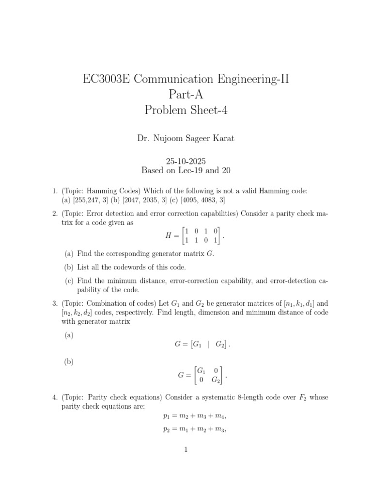 Problem Sheet 4 - Part A | PDF | Encodings | Discrete Mathematics