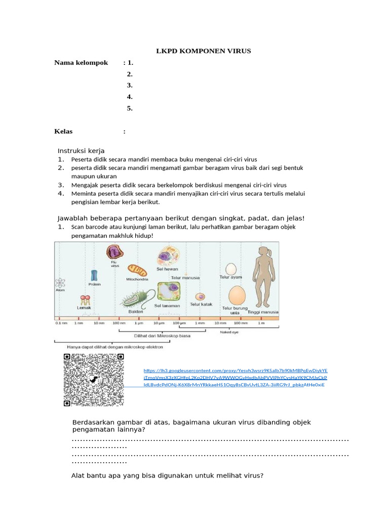 Lkpd Komponen Virus (1) | PDF