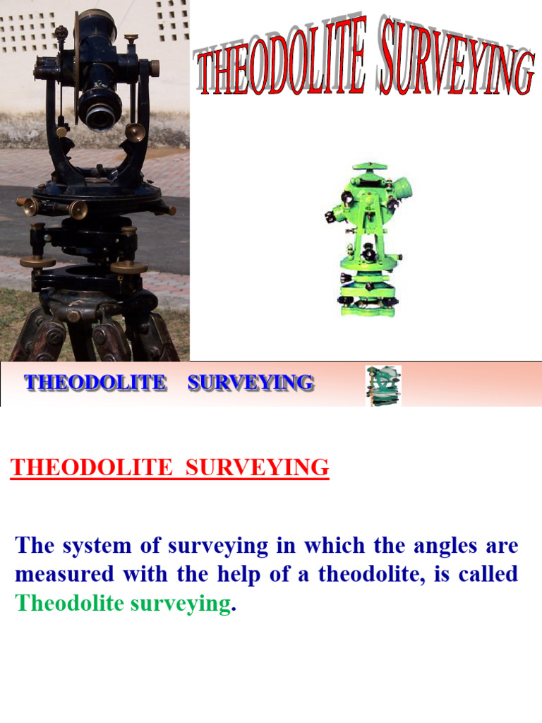 Lecture 12 Theodolite Survey Five | PDF | Surveying