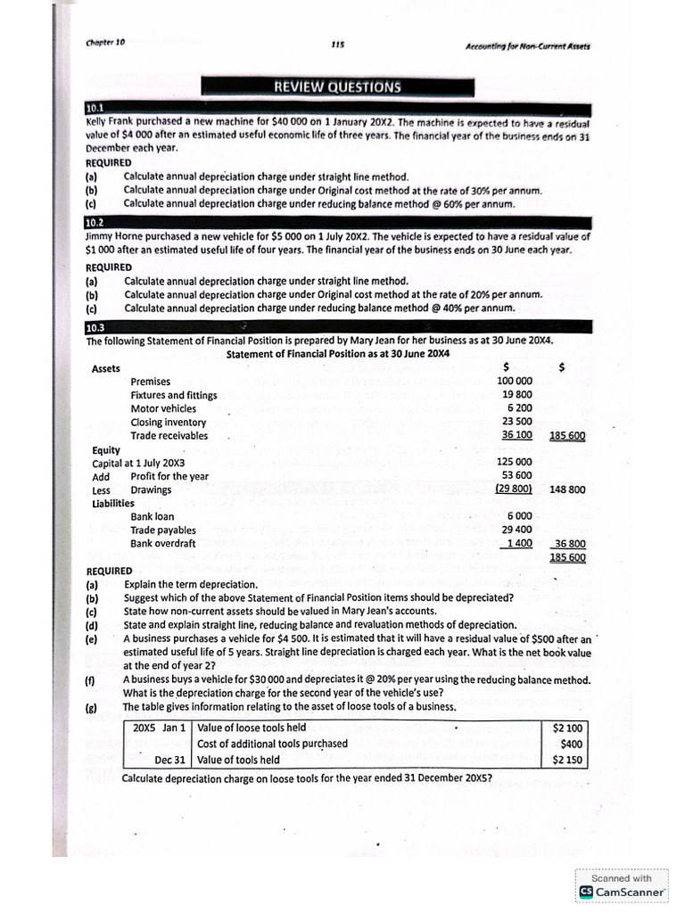 Topic 10 - Accounting For Non-Current Assets (Depreciation, Provision ...
