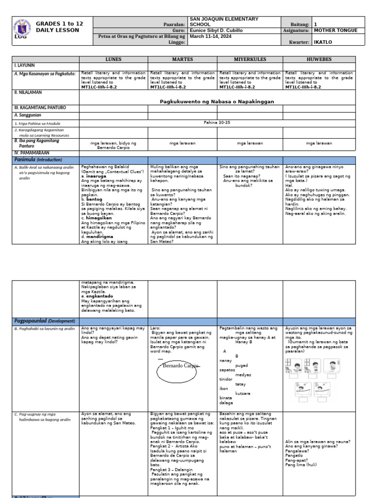 DLL MTB-1 Q3 W7 | PDF