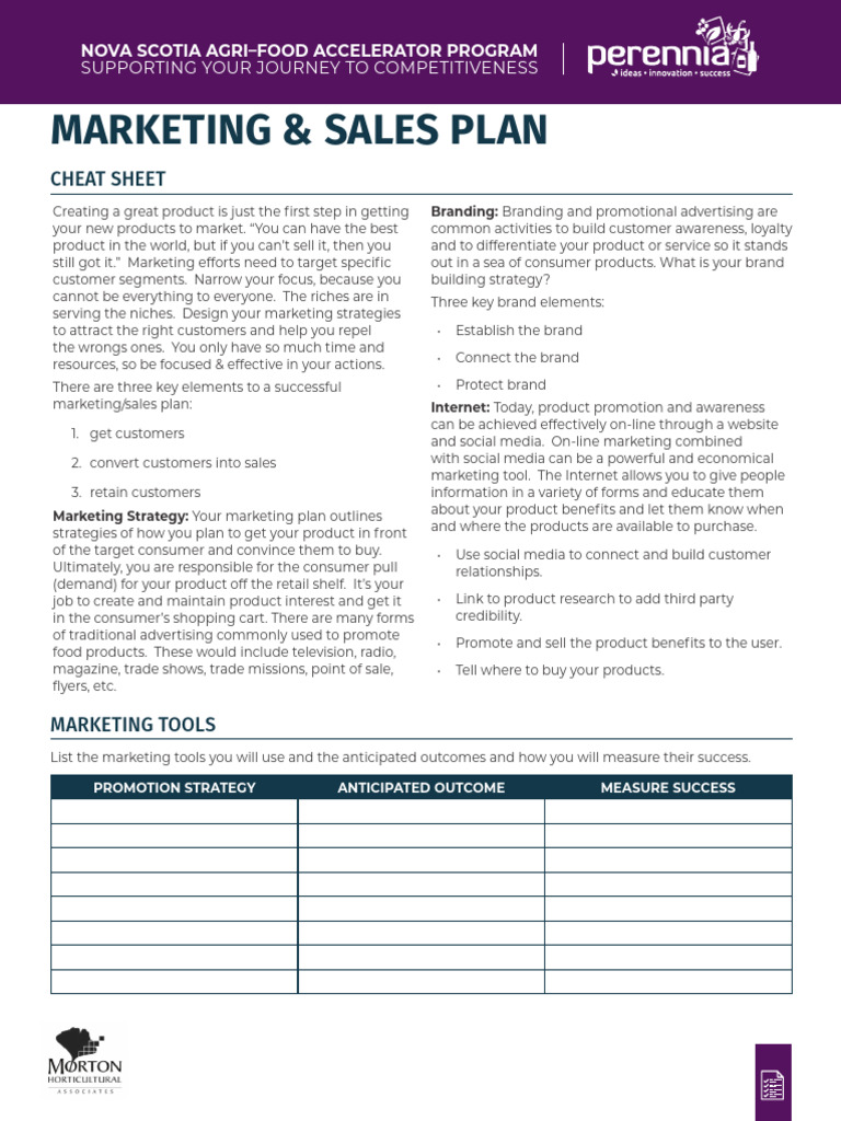 05 Marketing and Sale Plan | PDF | Marketing | Brand