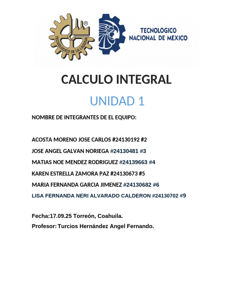 Portada Calculo Integral XF | PDF