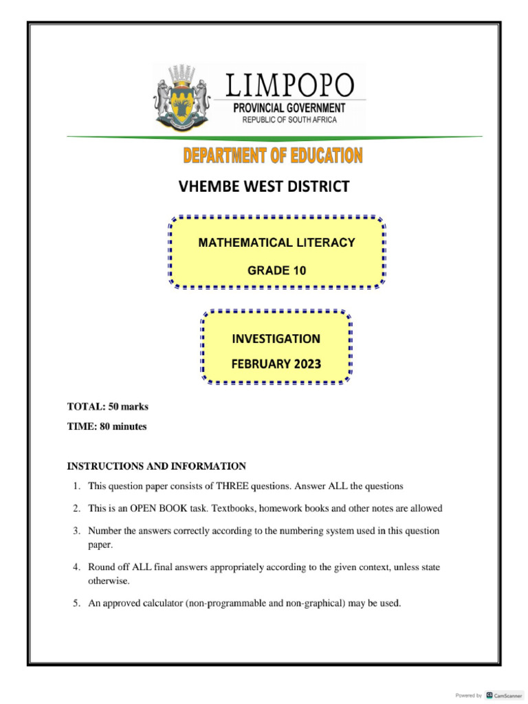 2023 Gr10 Investigation | PDF