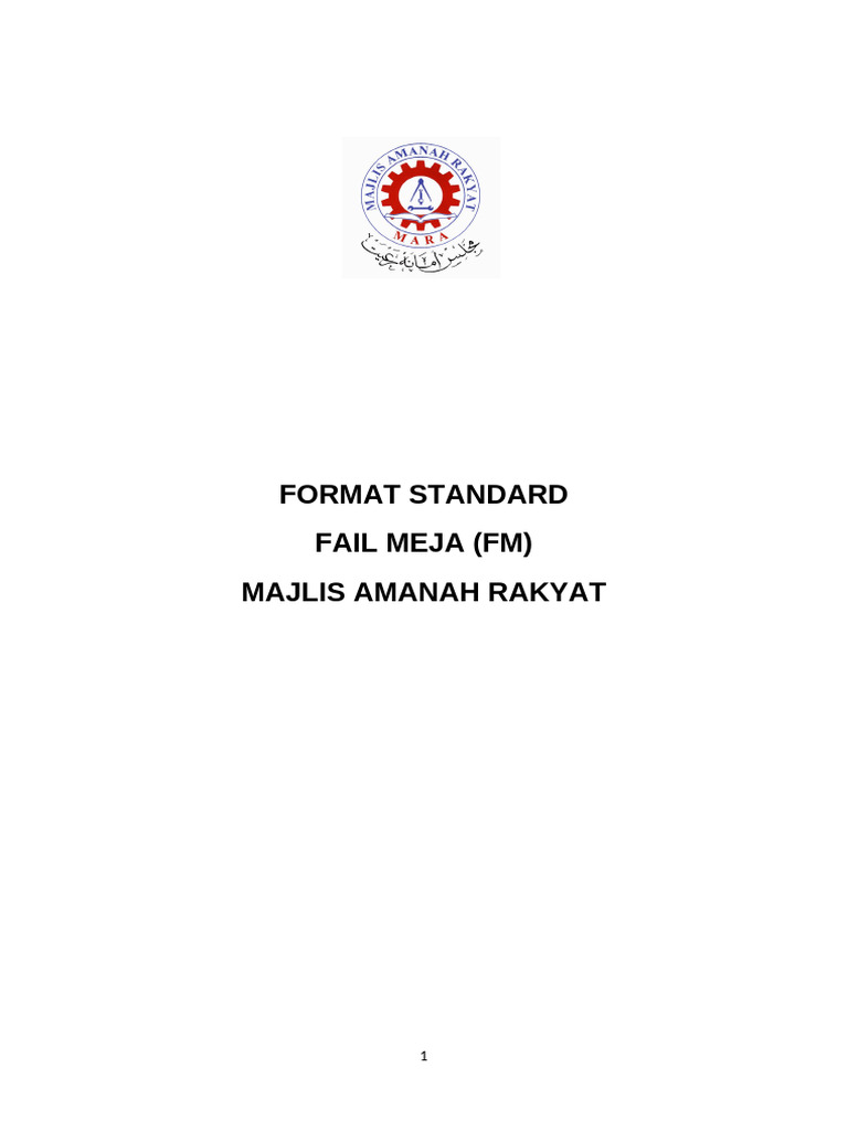Fail Meja KPP SK 2013 | PDF