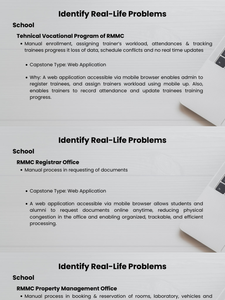 Web Apps for RMMC's Operational Issues | PDF | Computing | Information ...