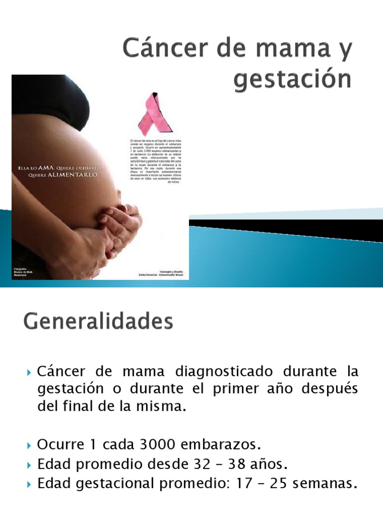 Cáncer de mama y embarazo: diagnóstico y tratamiento | PDF | El ...