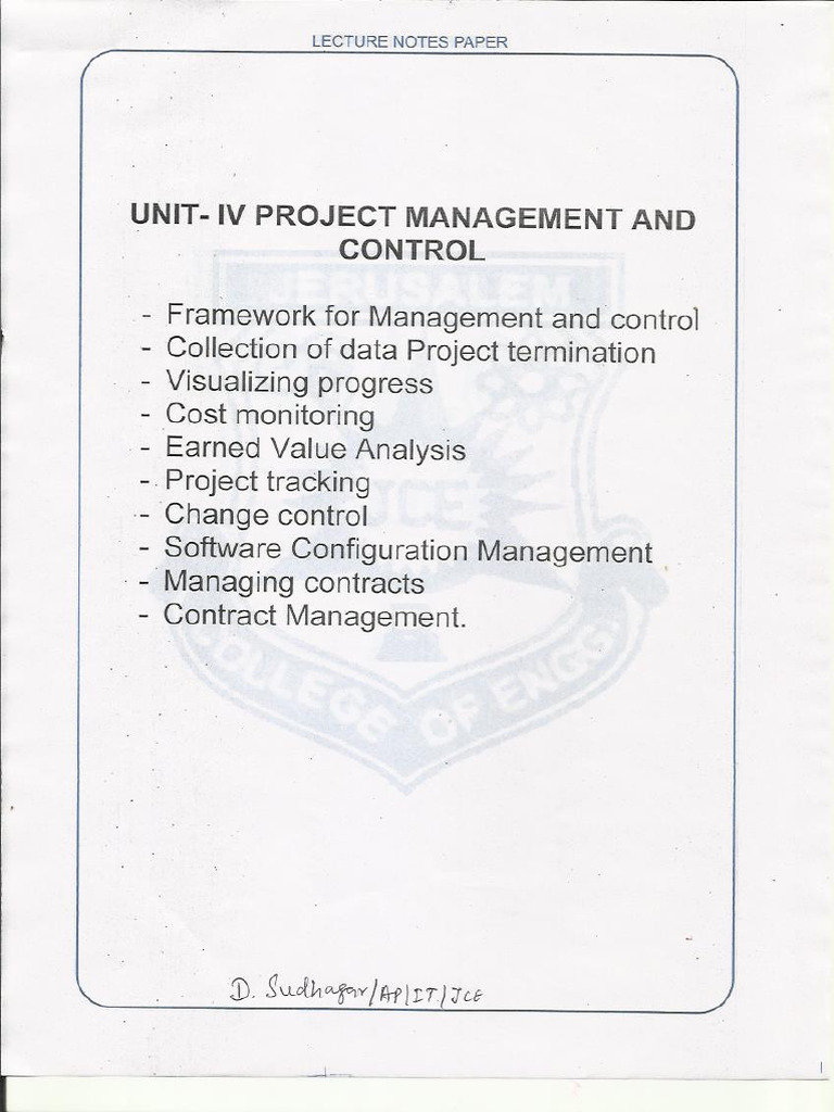 SPM Unit 4 Notes | PDF