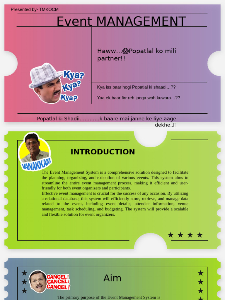 Event Management Project Main | PDF | Databases | Software