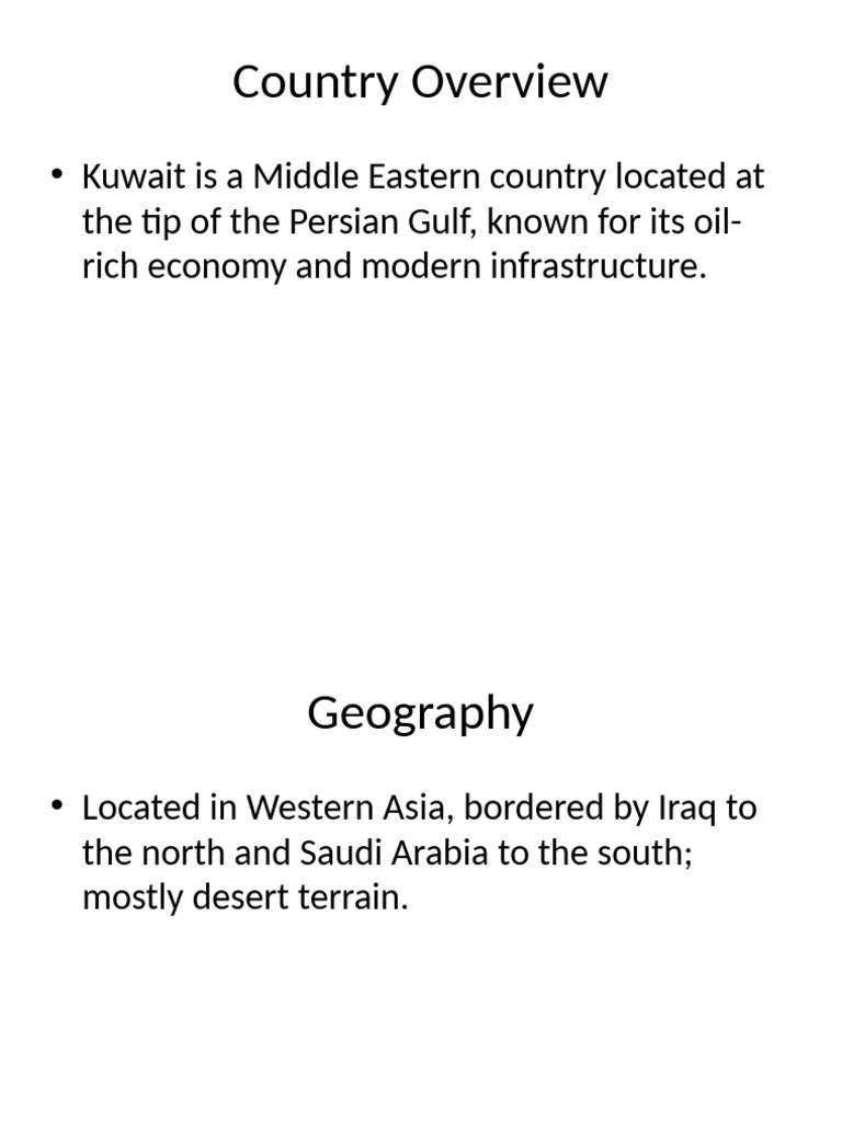 Kuwait Presentation | PDF